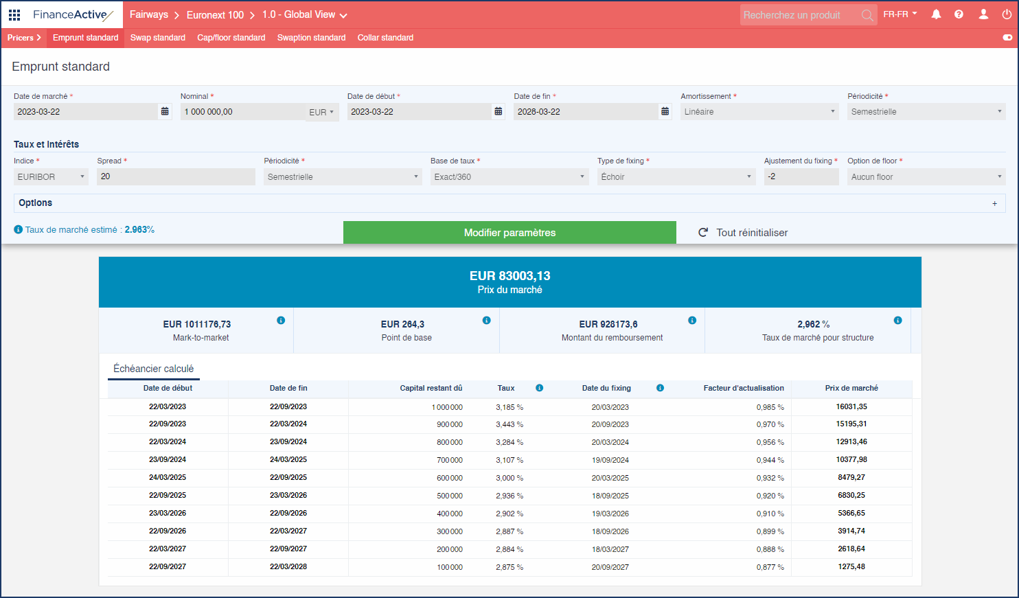 2023/03/24 - Fairways Dette - Taux sans risque (RFR) disponibles dans l ...